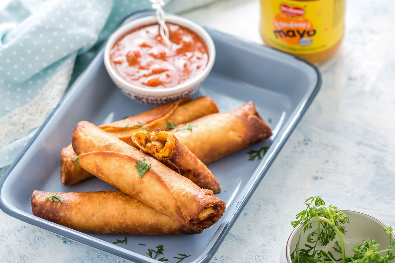 Tandoori Mayonnaise Chicken Cigar Recipe | Archana's Kitchen