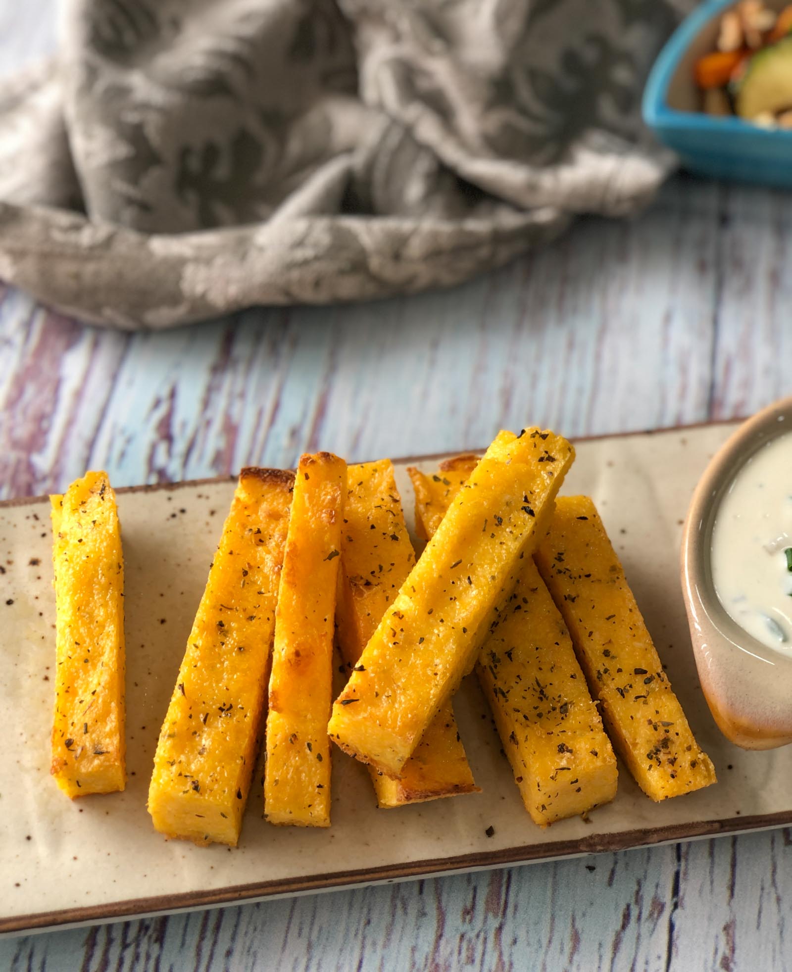 Baked Polenta Fries Recipe | Archana's Kitchen