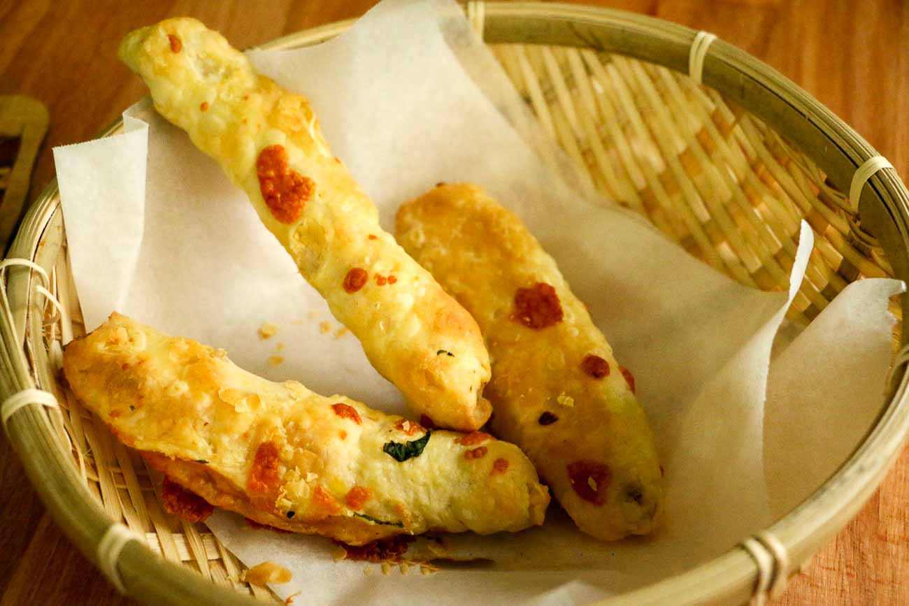 Soft and Crispy Cheese Stuffed Puff Sticks Recipe | Archana's Kitchen