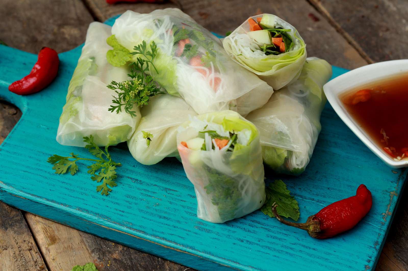 Vietnamese Rice Paper Rolls Recipe | Archana's Kitchen