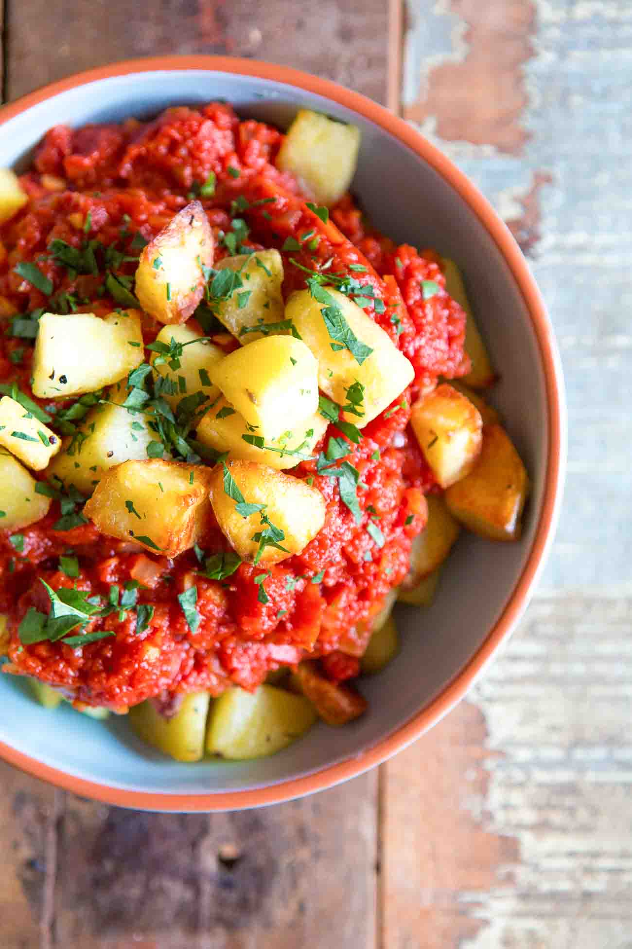 Patata Bravas Recipe - Classic Spanish Tapas | Archana's Kitchen