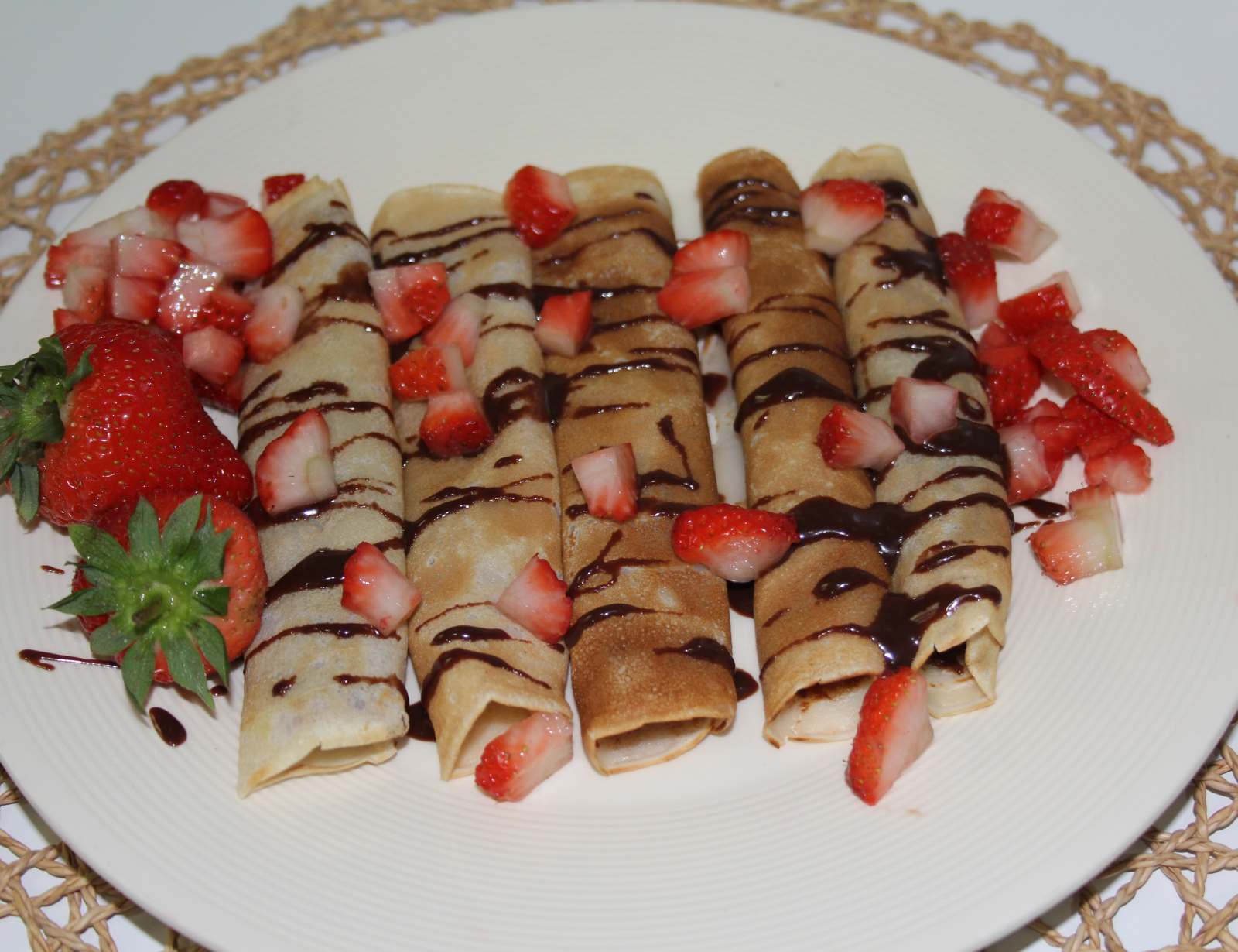 Eggless Nutella Crepes With Strawberries Recipe | Archana's Kitchen