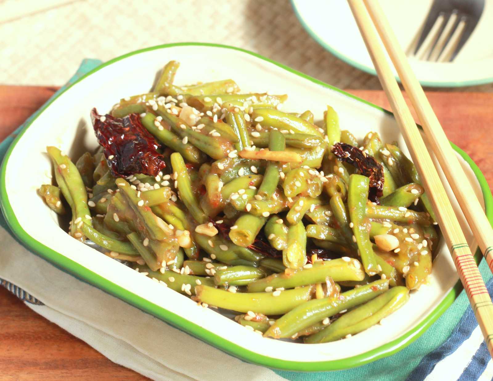 Chinese Style Green Beans Recipe | Archana's Kitchen