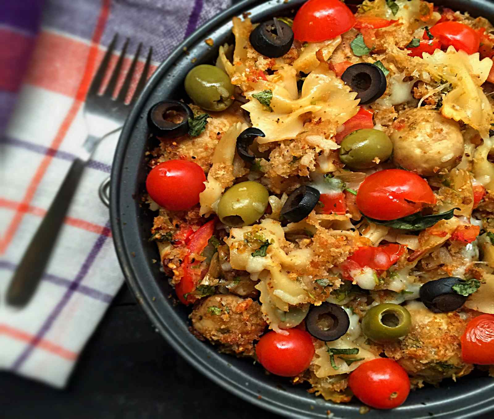 Italian Baked Pasta Recipe With Cheese & Bread Crumbs | Archana's Kitchen