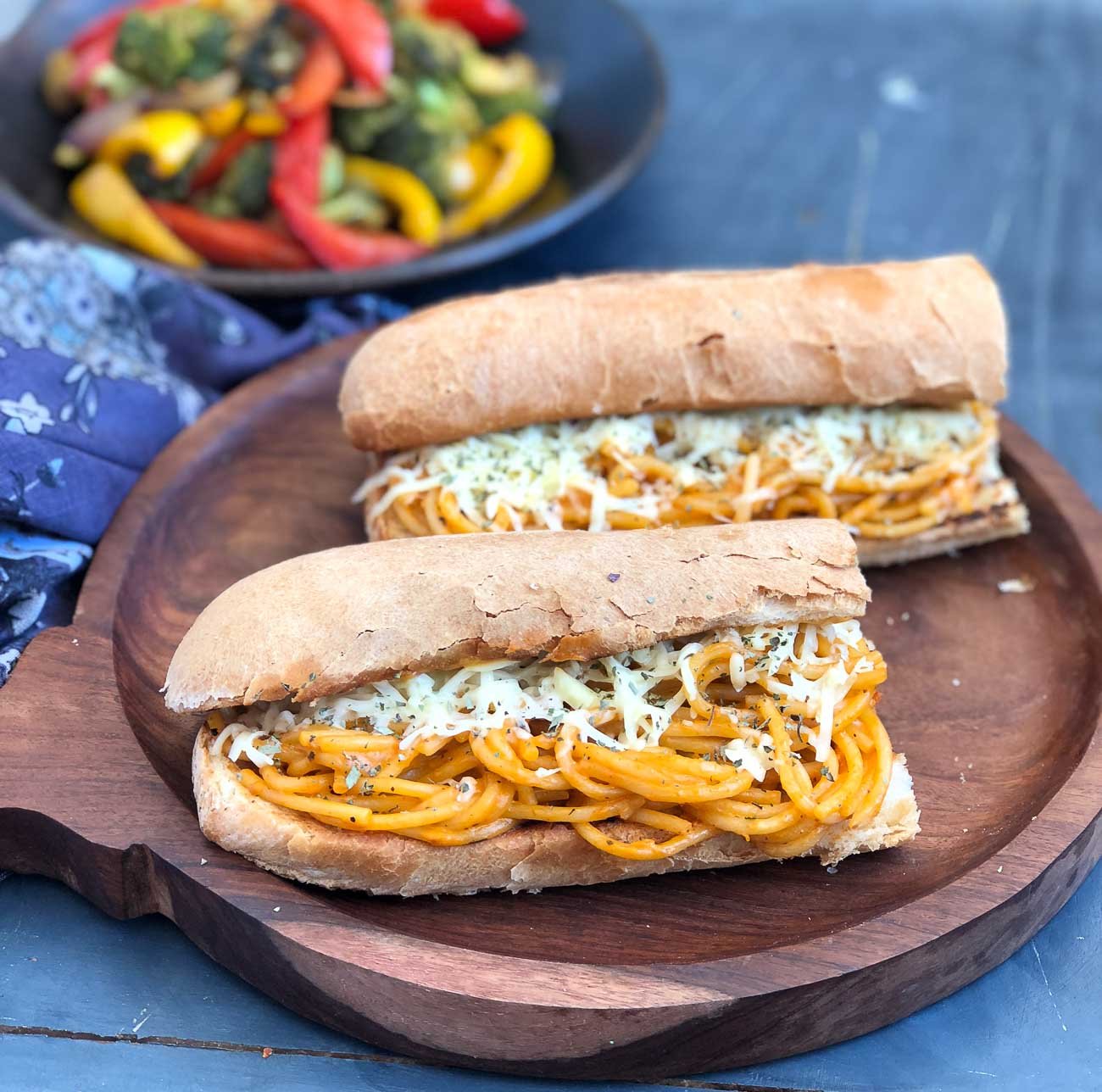 Delicious & Cheesy Spaghetti Sandwich Recipe | Archana's Kitchen